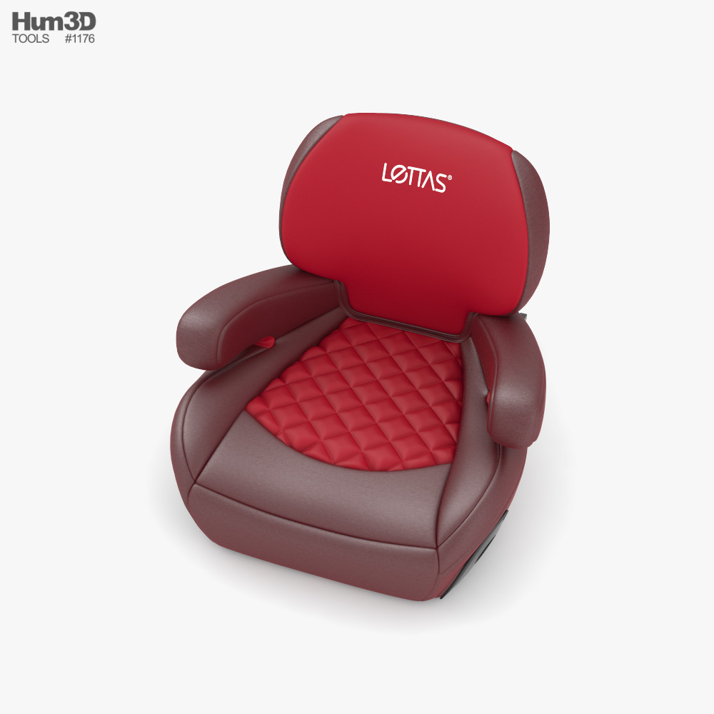 Lettas Child Booster Seat 3D model - Download Vehicle equipment on ...