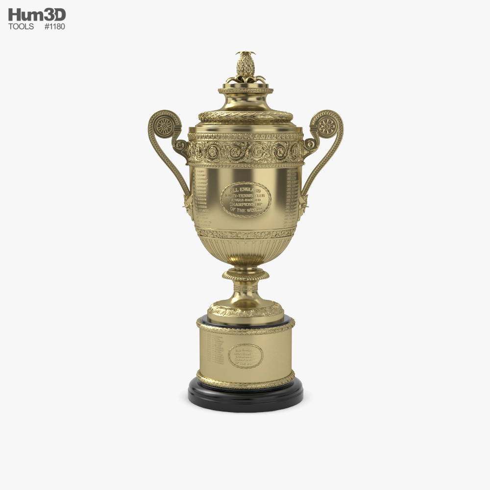 Wimbledon Man Trophy 3D model - Download Trophy on 3DModels.org