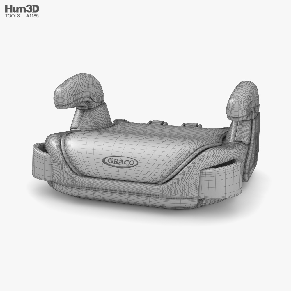 Graco Child Booster Seat 3D model - Download Vehicle equipment on ...