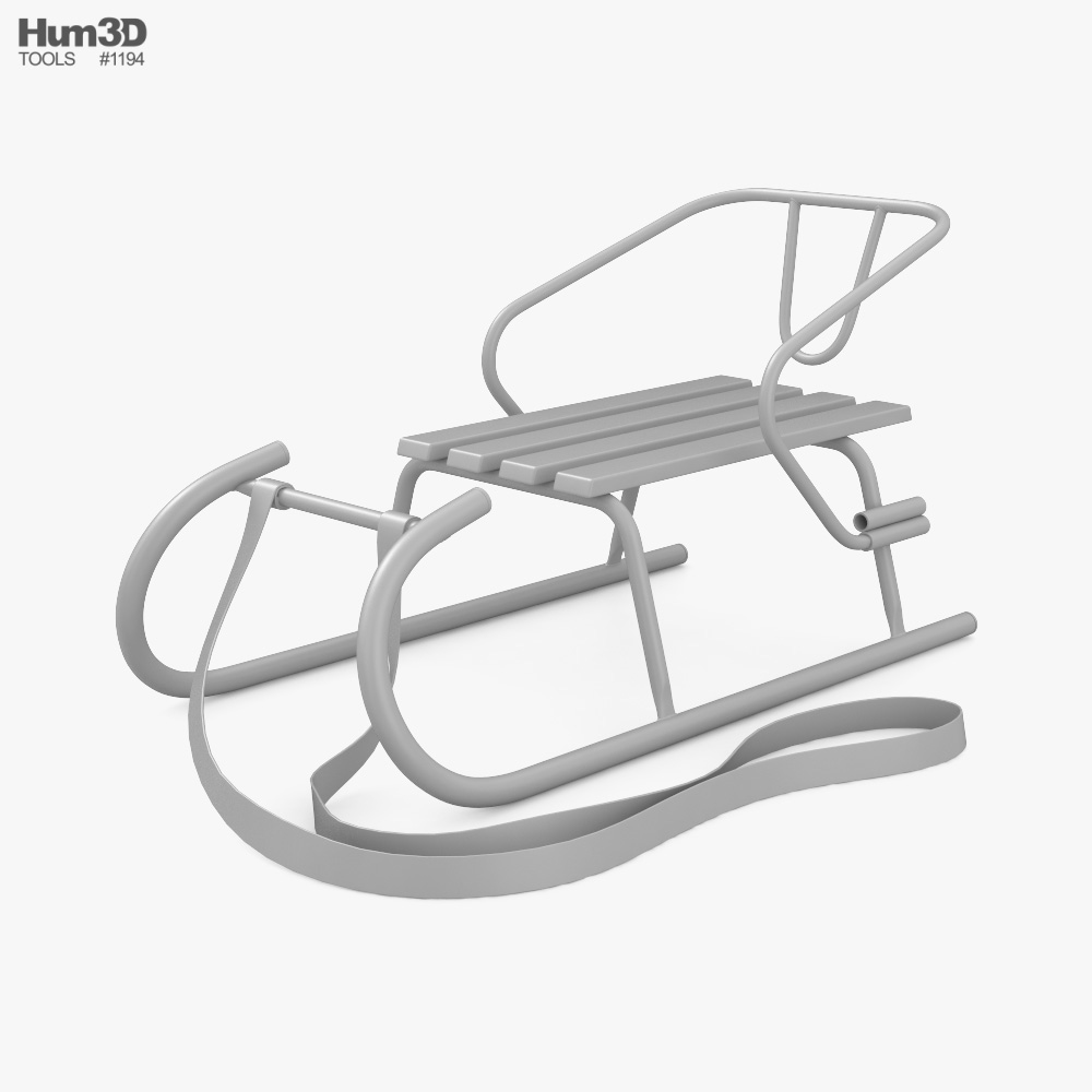 Snow Sled 3D model - Download Hobbies on 3DModels.org