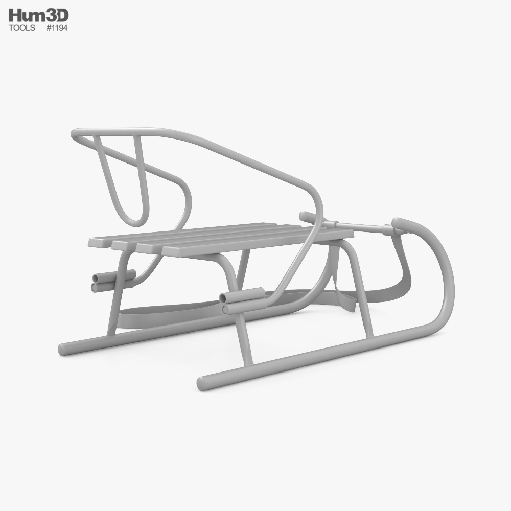 Snow Sled 3D model - Download Hobbies on 3DModels.org