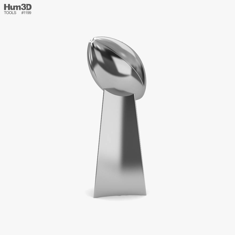 NFL Lombardi Trophy 3D model - Download Trophy on 3DModels.org