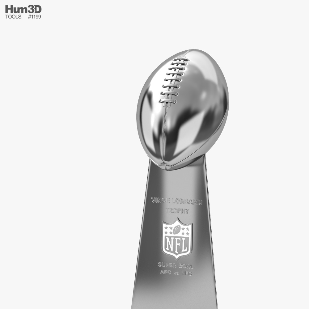 NFL Lombardi Trophy 3D model - Download Trophy on 3DModels.org