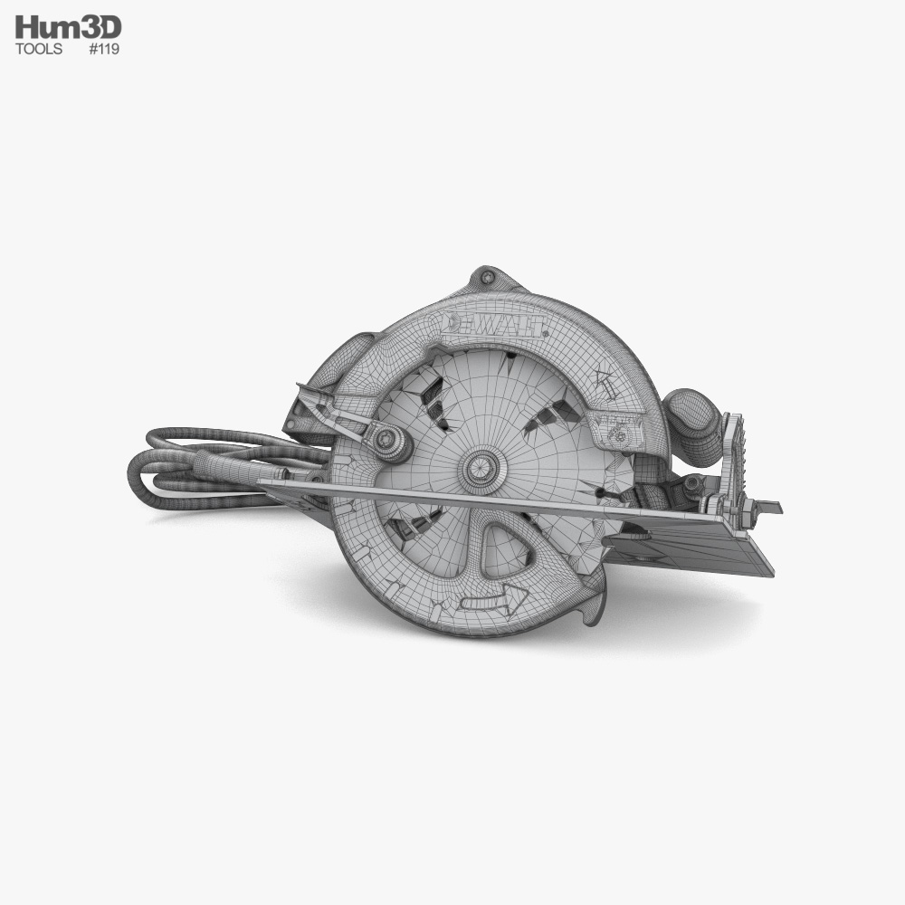 Dewalt Circular Saw 3D model - Download Tools on 3DModels.org
