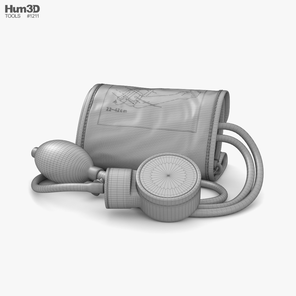 Blood Pressure Cuff 3D model - Download Medical Equipment on 3DModels.org