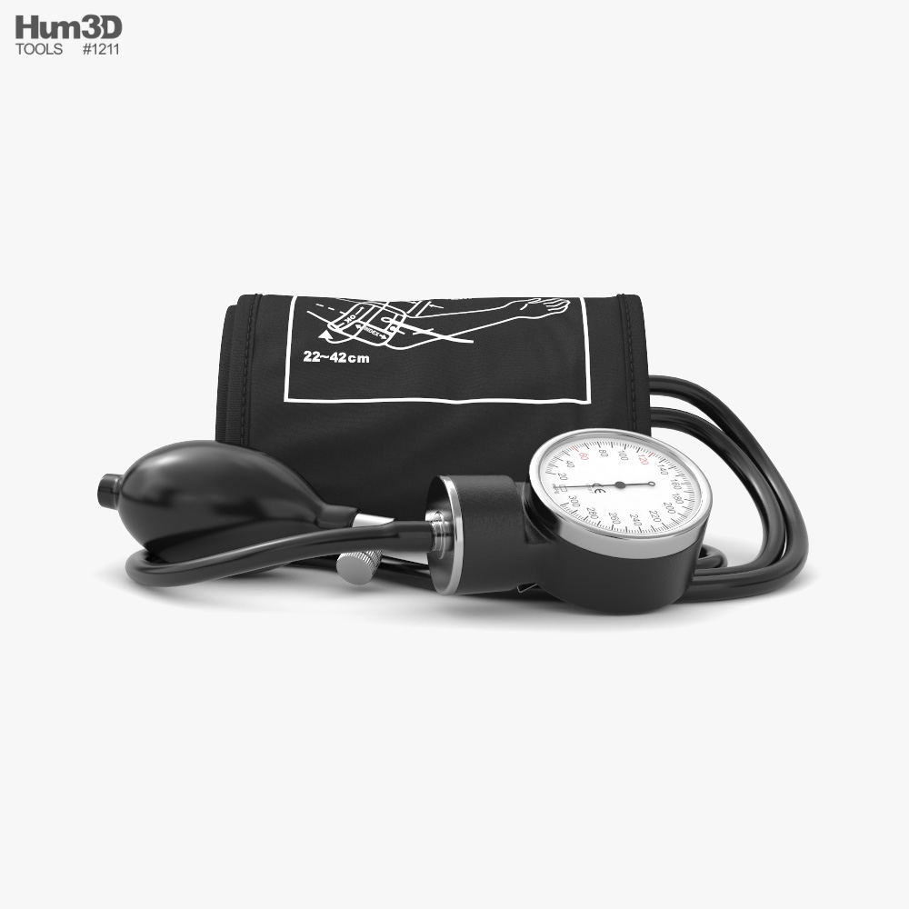 Blood Pressure Cuff 3D model - Download Medical Equipment on 3DModels.org