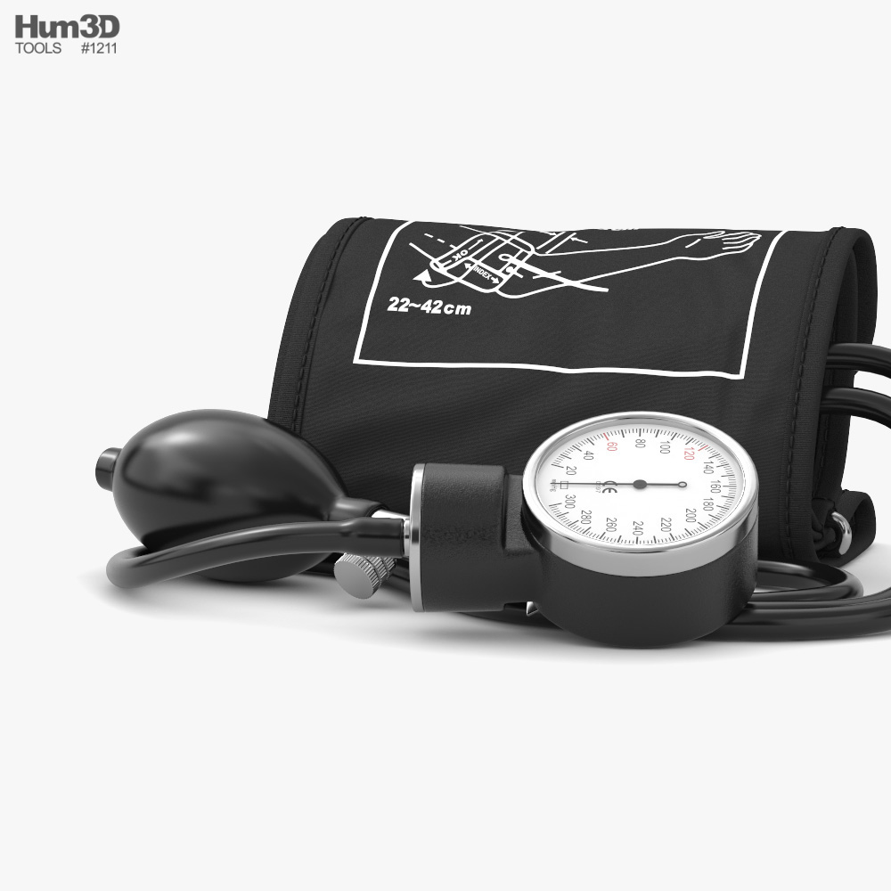 Blood Pressure Cuff 3D model - Download Medical Equipment on 3DModels.org