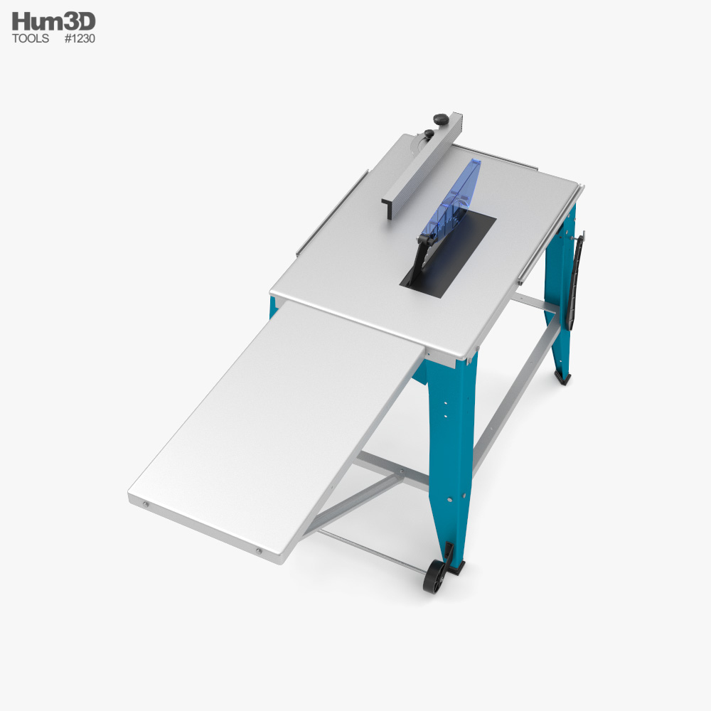 Stationary Circular Saw 3D model - Download Tools on 3DModels.org