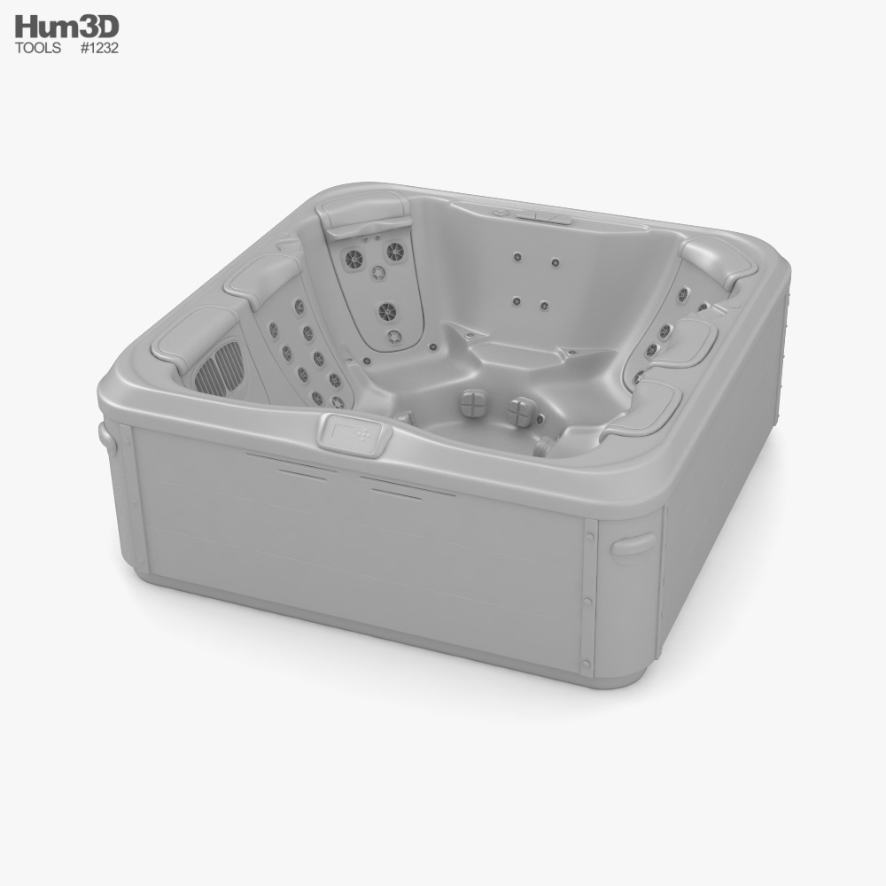 Jacuzzi 3D model - Download Bathroom Fixtures on 3DModels.org