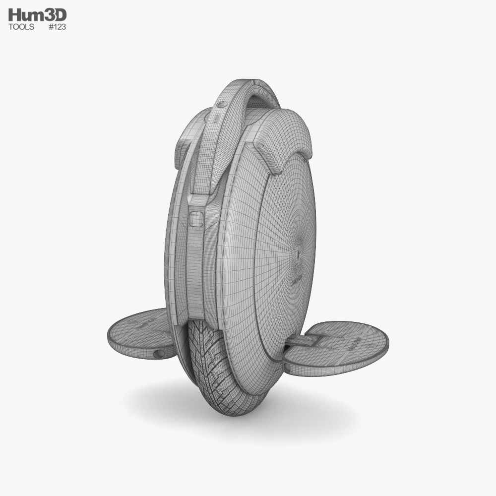 Monowheel Electric unicycle 3D model - Download Sports Equipment on ...