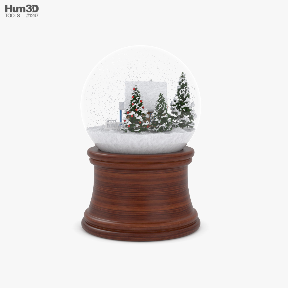 Snow Globe 3D model - Download Decoration on 3DModels.org