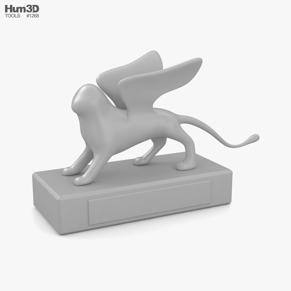 Golden Lion Award Trophy 3D model - Download Trophy on 3DModels.org