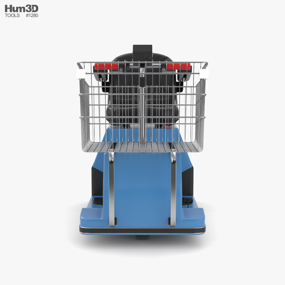 Motorized Shopping Cart 3D model - Download Medical Equipment on ...