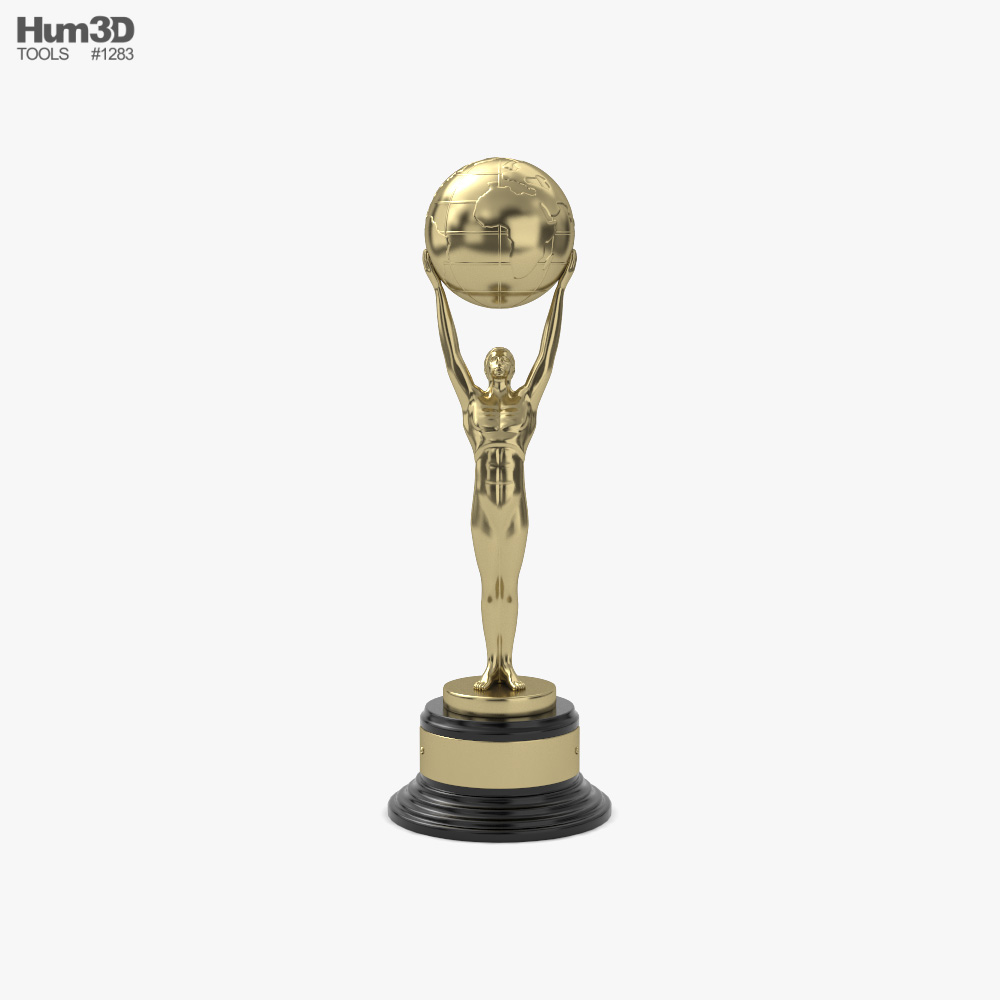 World Music Awards Trophy 3D model - Download Trophy on 3DModels.org