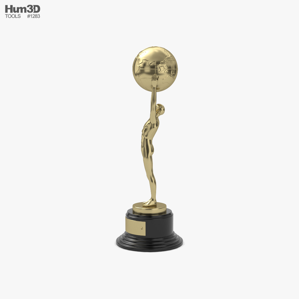 World Music Awards Trophy 3D model - Download Trophy on 3DModels.org
