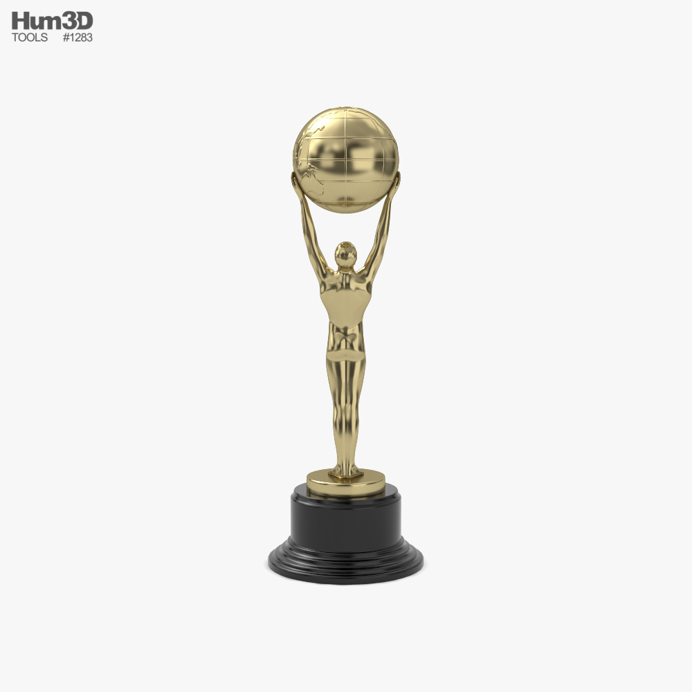 World Music Awards Trophy 3D model - Download Trophy on 3DModels.org