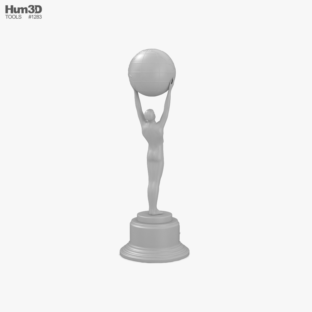 World Music Awards Trophy 3D model - Download Trophy on 3DModels.org