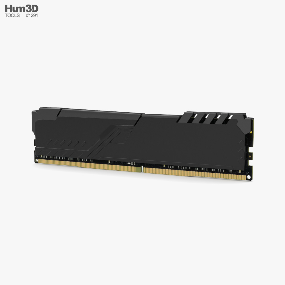 Kingston Fury RAM 3D model - Download Computer Accessories on 3DModels.org