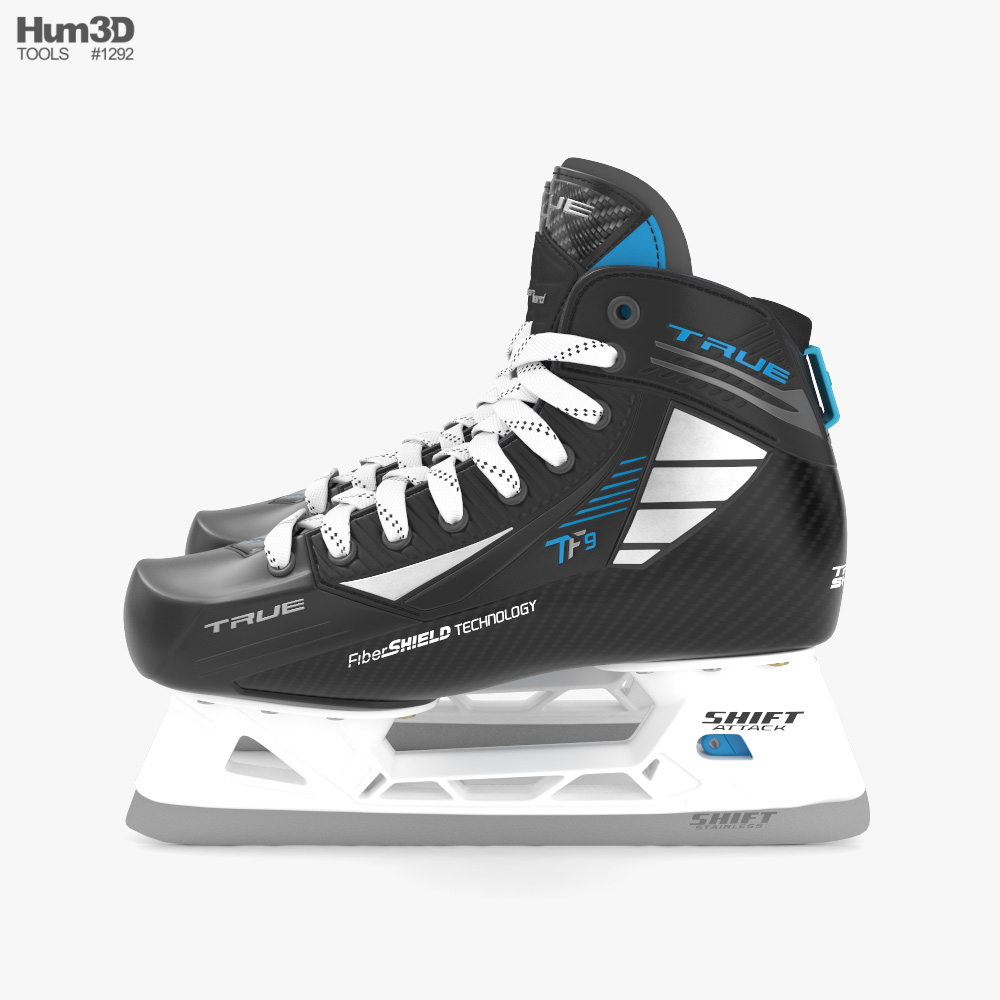 TF9 Ice Hockey Goalie Skates 3D model - Download Sports Equipment on ...