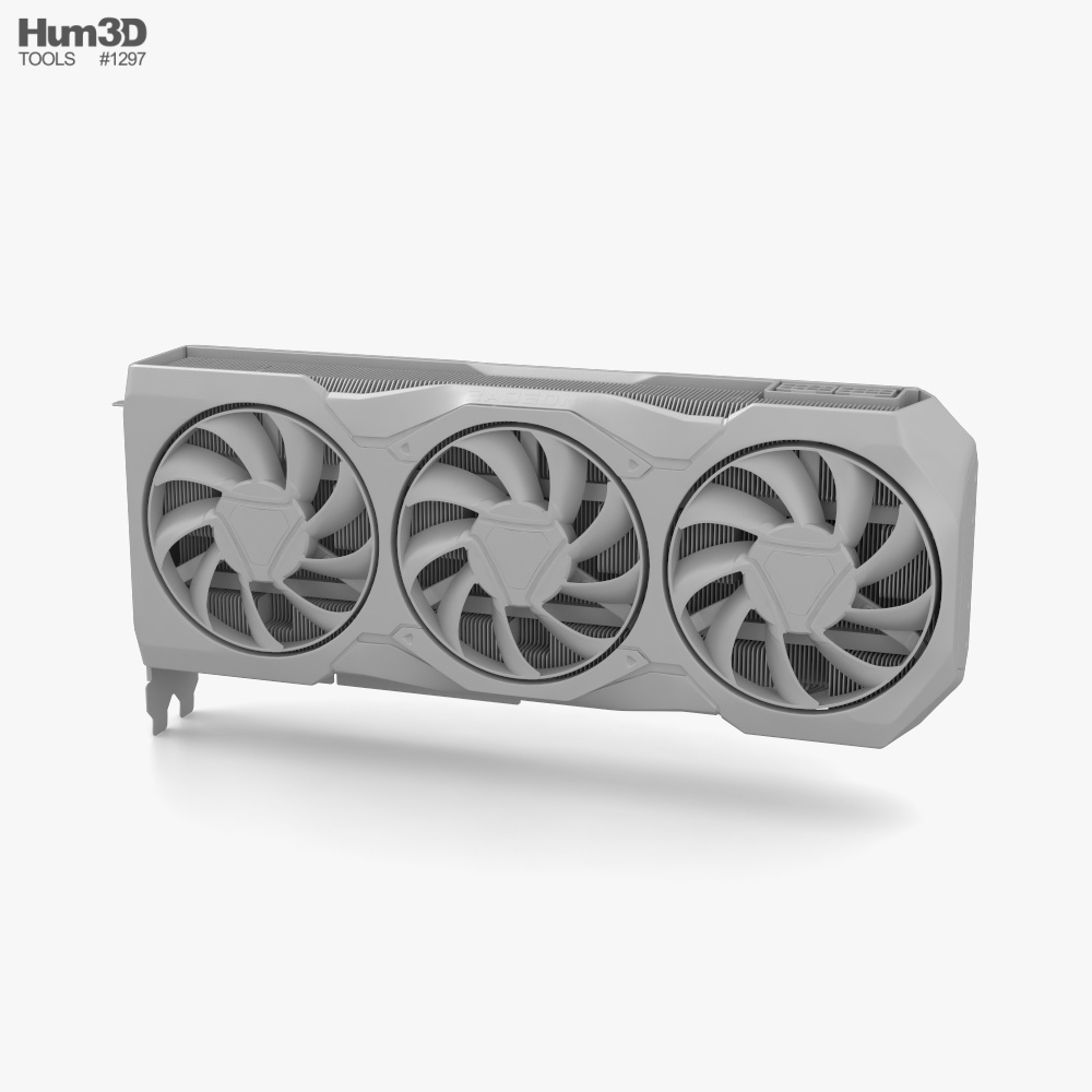 AMD Radeon RX 7900 XTX 3D model - Download Computer Accessories on ...