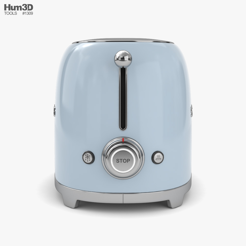 Smeg Two Slice Toaster 3D model - Download Home Appliances on 3DModels.org