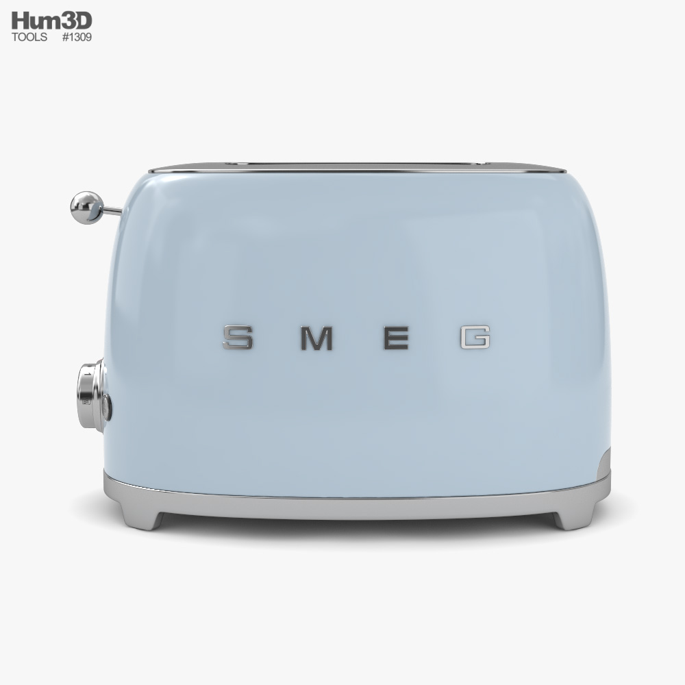 Smeg Two Slice Toaster 3D model - Download Home Appliances on 3DModels.org