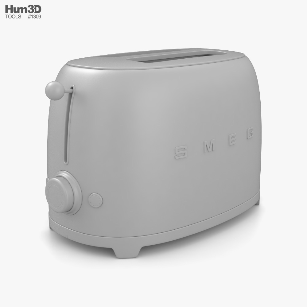 Smeg Two Slice Toaster 3D model - Download Home Appliances on 3DModels.org
