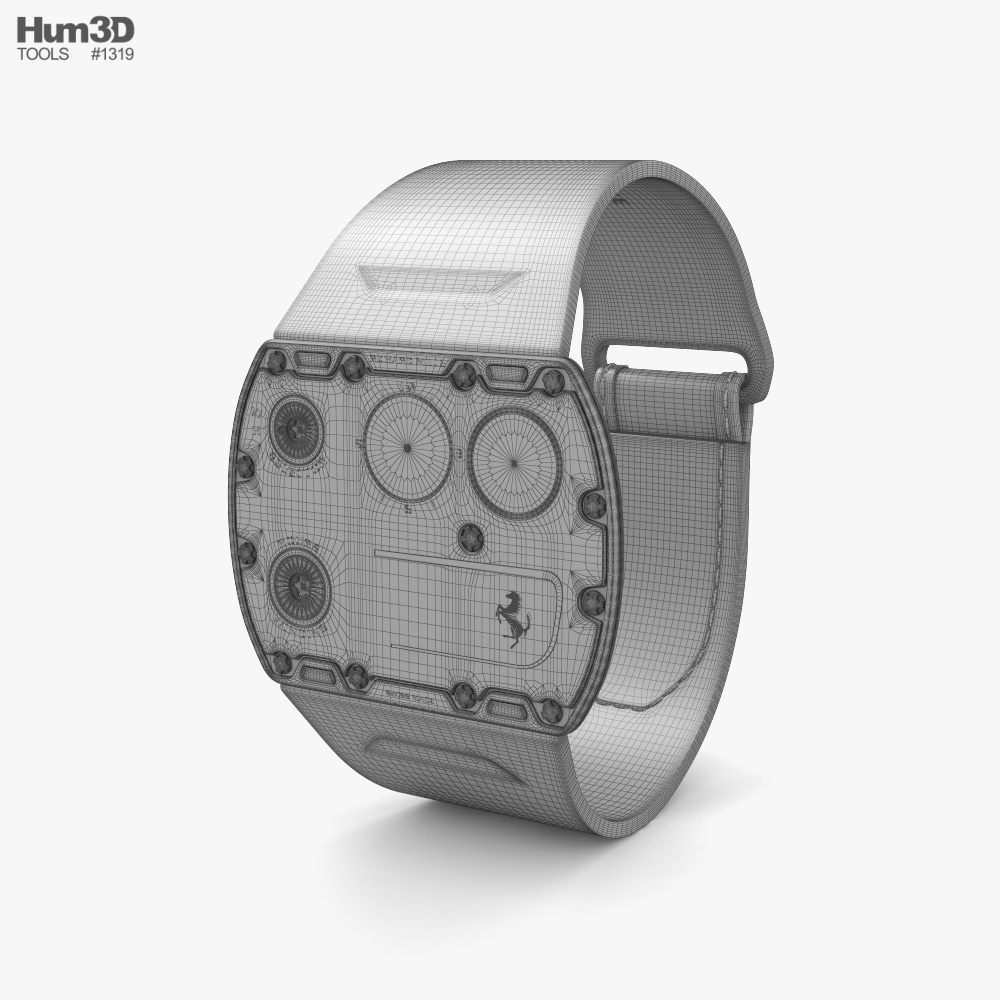 Richard Mille RM UP 01 Ferrari 3D model - Download Watches on 3DModels.org