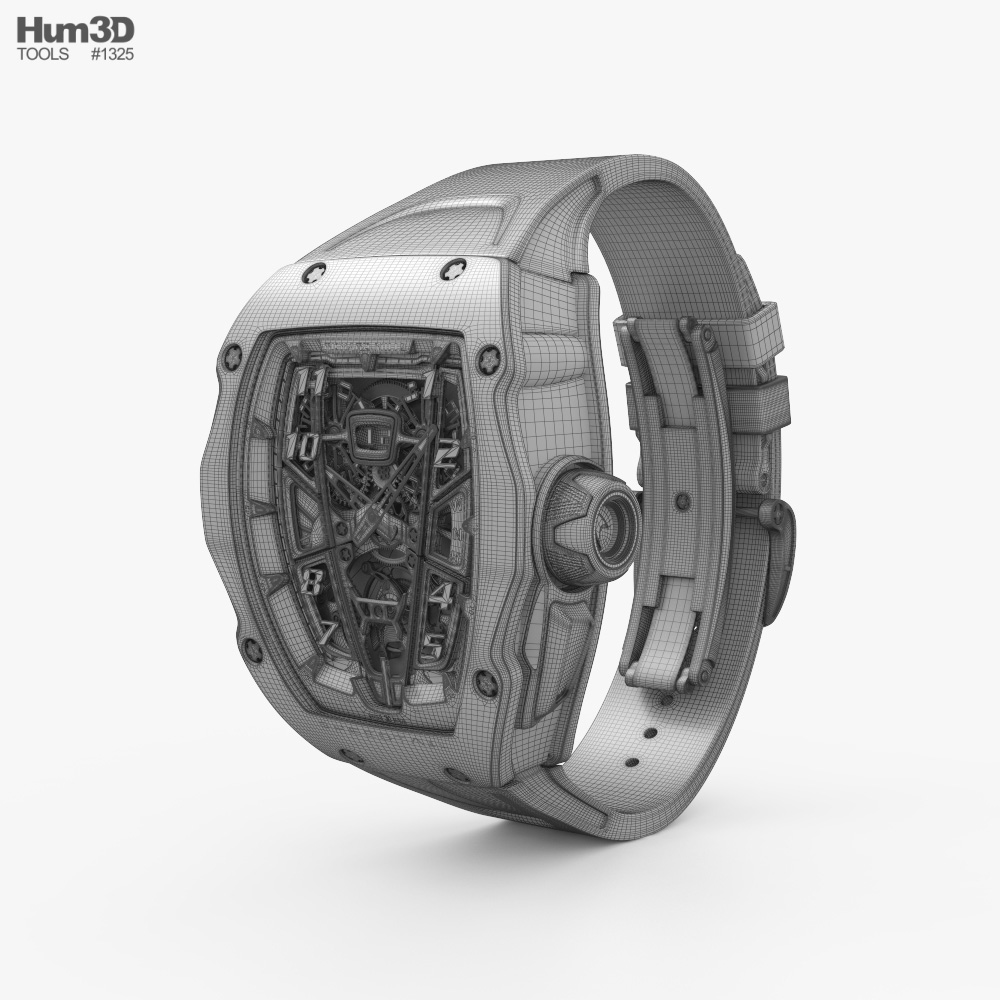 Richard Mille RM 40 01 Tourbillon McLaren Speedtail 3D model - Download ...