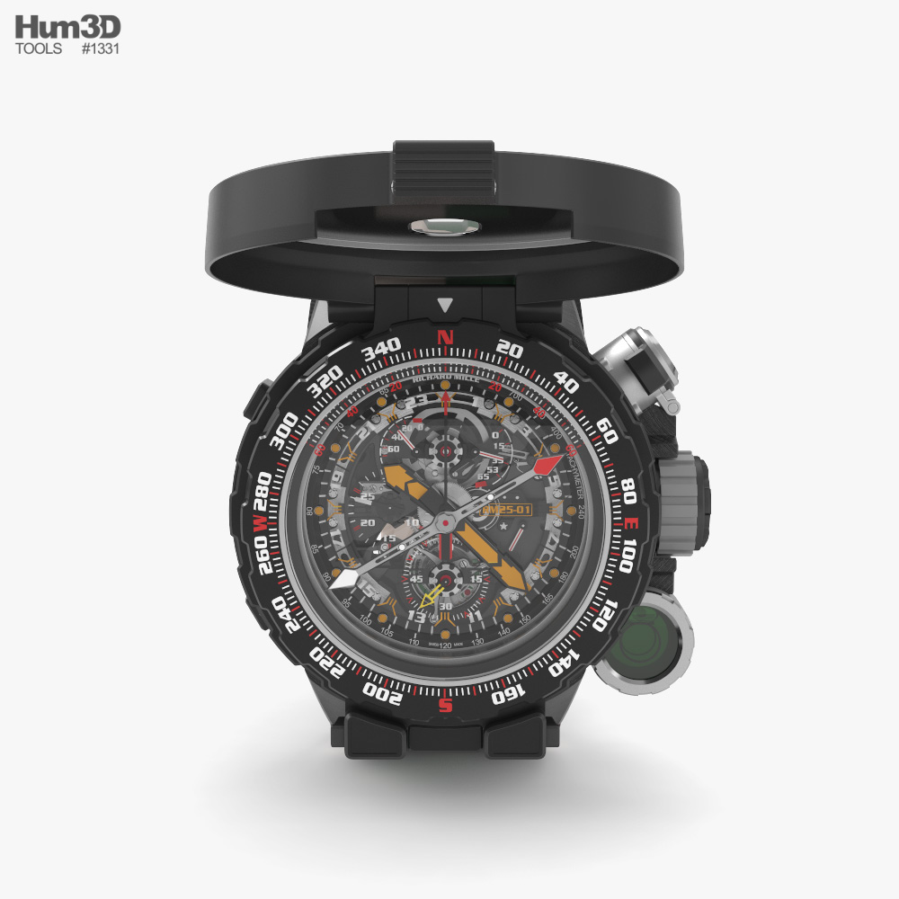 Richard Mille RM 25 01 Tourbillon Adventure Sylvester Stallone 3D model ...