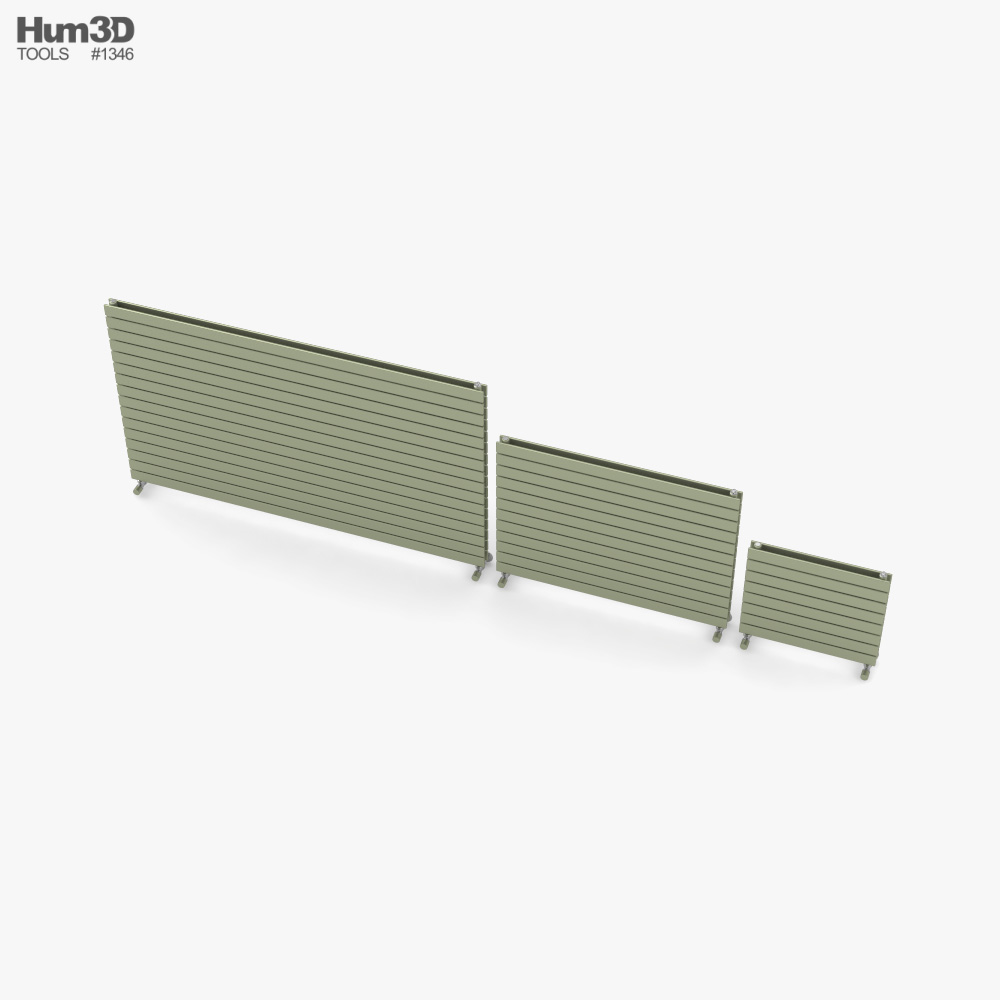 Piano Horizontal Radiator 3D model - Download Building components on ...
