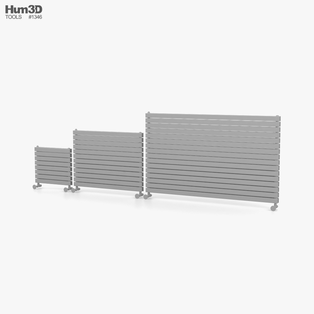 Piano Horizontal Radiator 3D model - Download Building components on ...