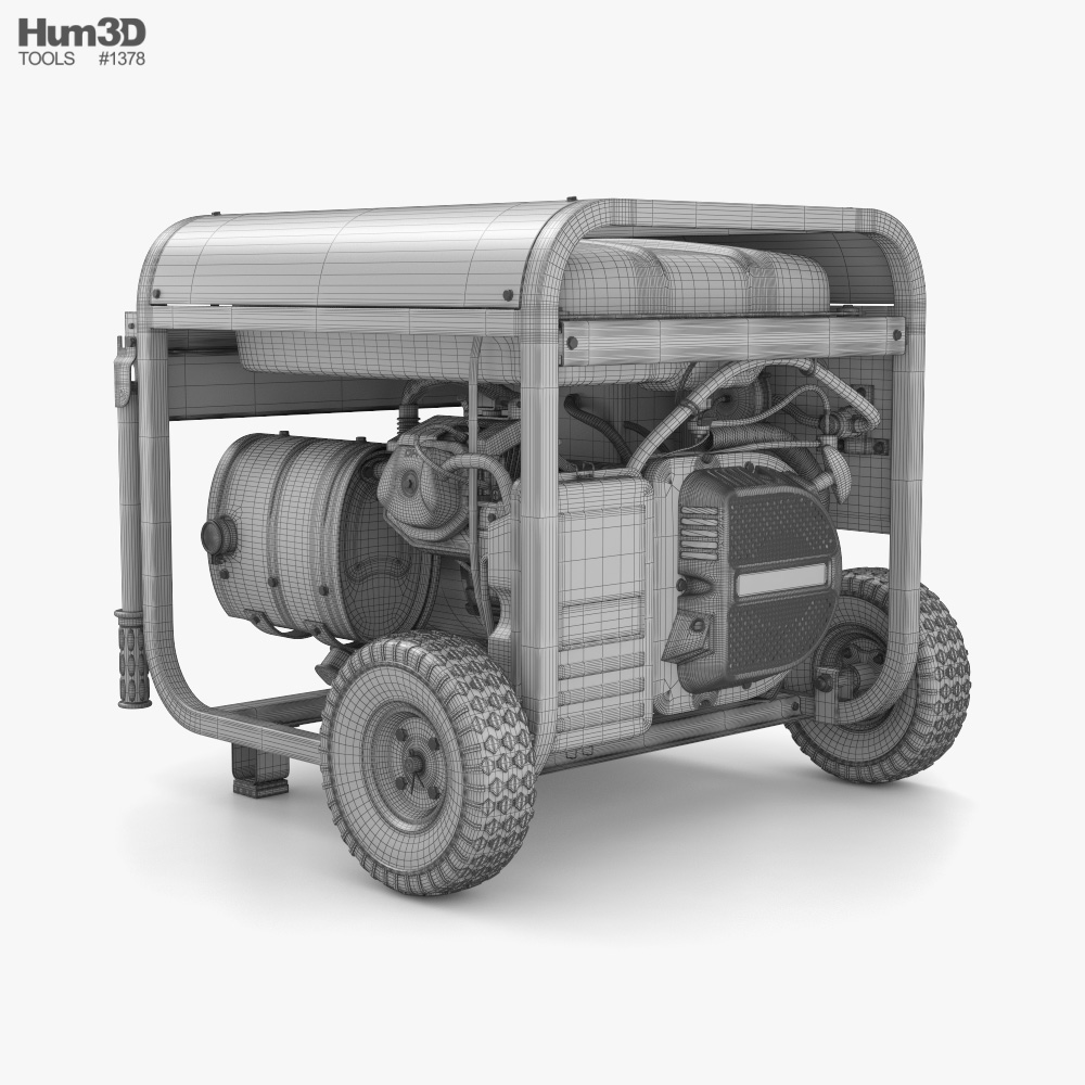 DuroMax XP12000HX Dual Fuel Portable Generator 3D model - Download ...