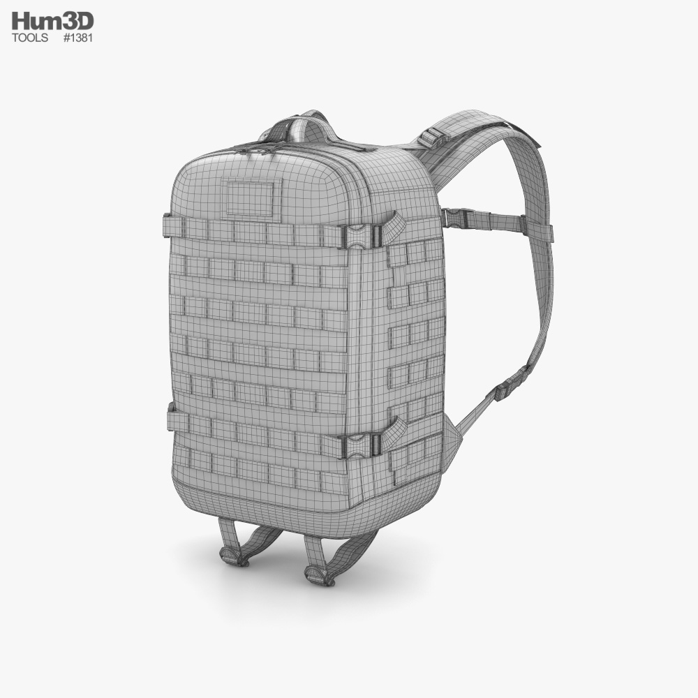 Ukrainian Military Backpack 3D model - Download Bags on 3DModels.org