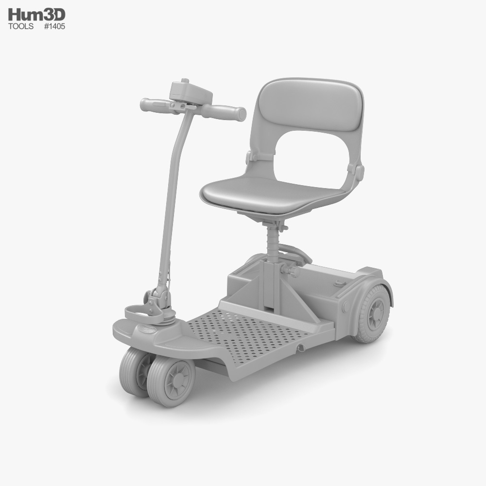 Echo Folding Scooter Shoprider Travel Mobility 3D model - Download ...