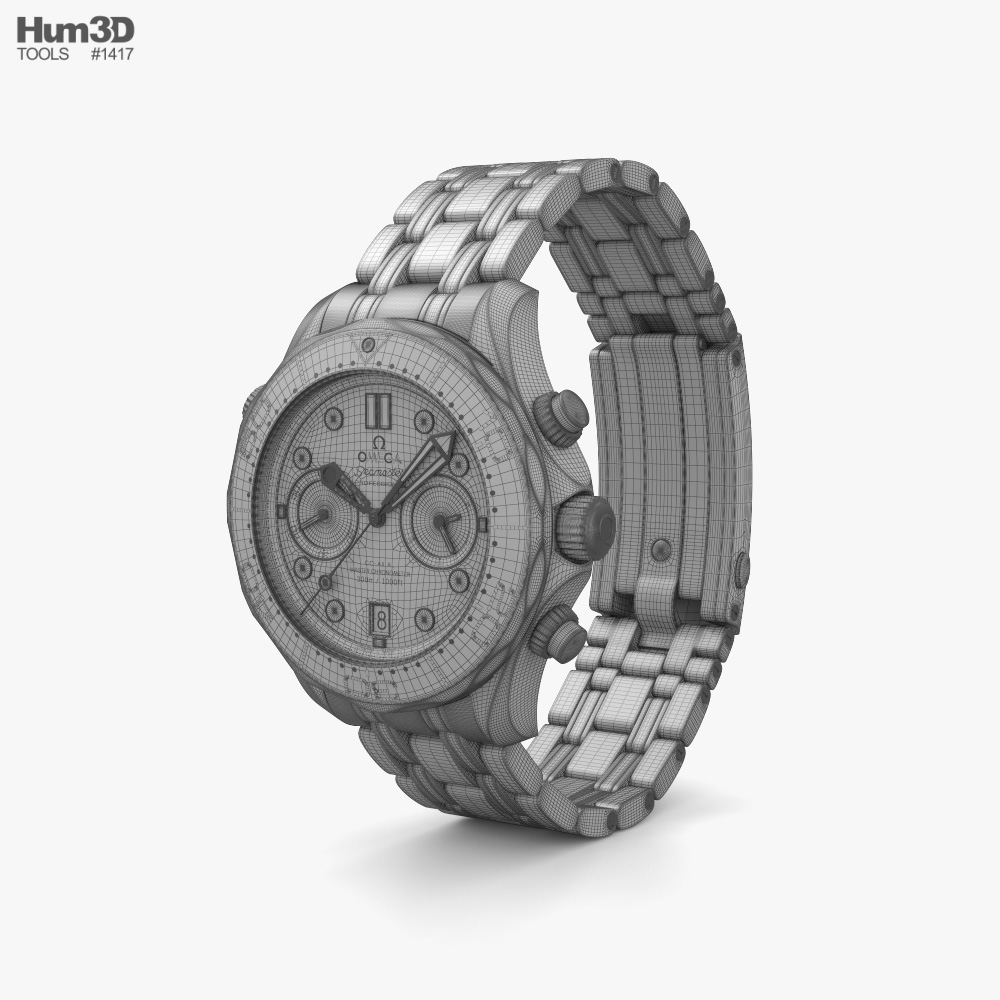 Omega Seamaster Diver 300M 3D model - Download Watches on 3DModels.org
