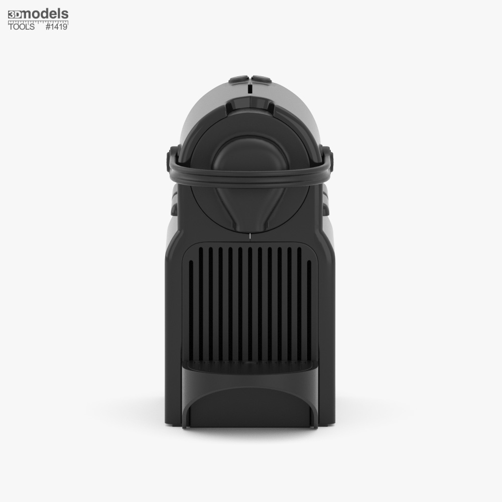 Nespresso Inissia Coffee Machine Black 3D model - Download Home ...