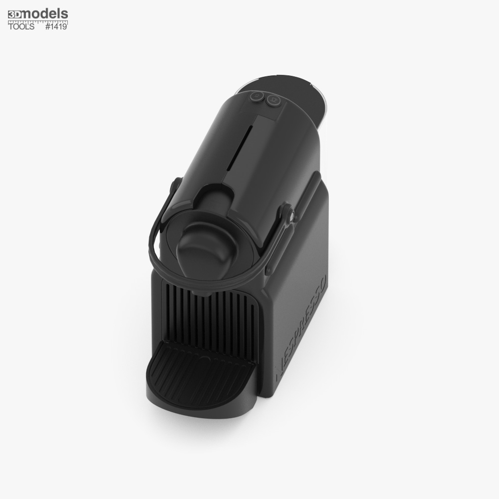 Nespresso Inissia Coffee Machine Black 3D model - Download Home ...
