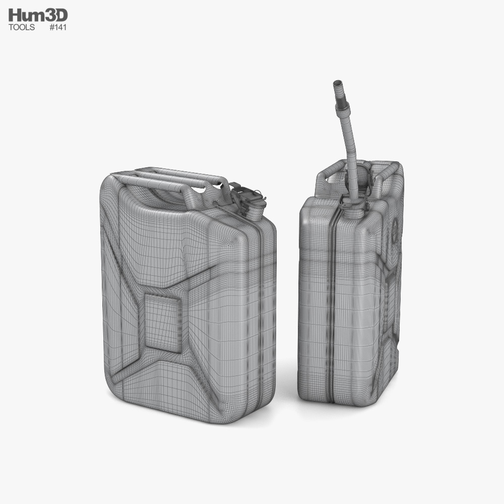 20L Jerry Can 3D model - Download Vehicle equipment on 3DModels.org