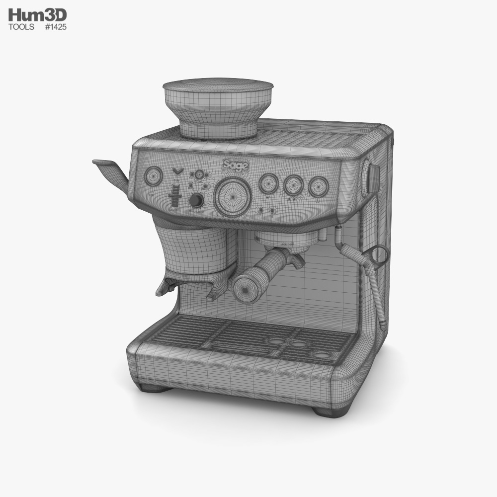 Sage Barista Express Impress 커피 머신 3D 모델 - 다운로드 가전 제품 on 3DModels.org