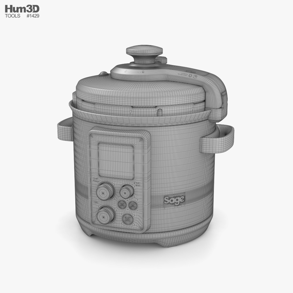 Sage Fast Slow Pro Multi Cooker 3D model - Download Home Appliances on ...