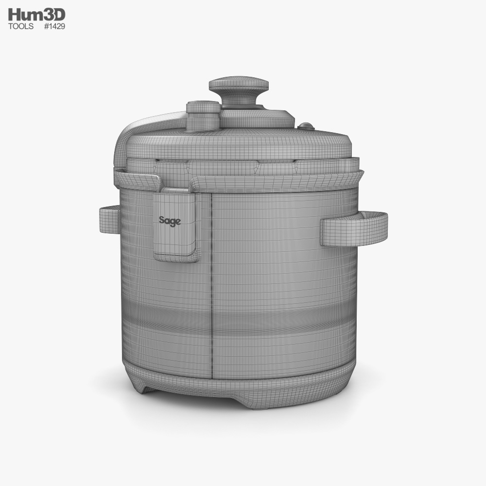 Sage Fast Slow Pro Multi Cooker 3D model - Download Home Appliances on ...