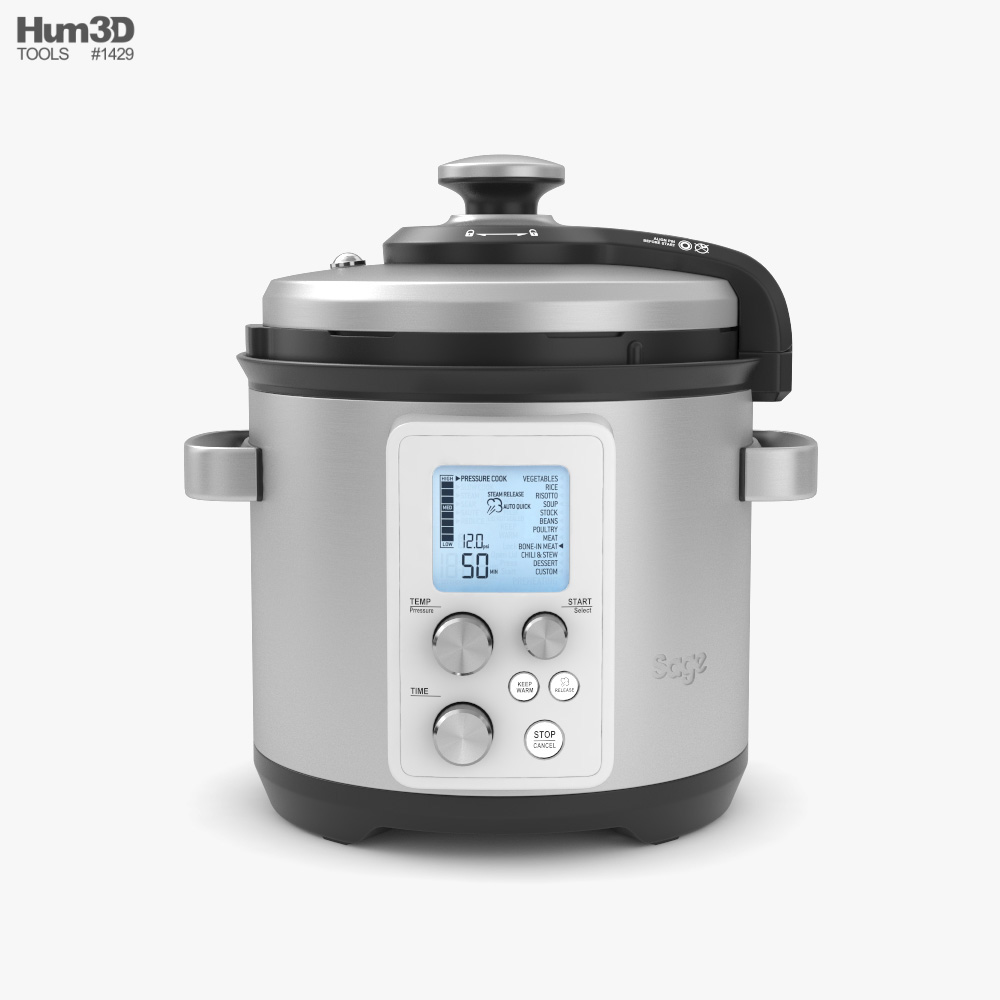 Sage Fast Slow Pro Multi Cooker 3D model - Download Home Appliances on ...