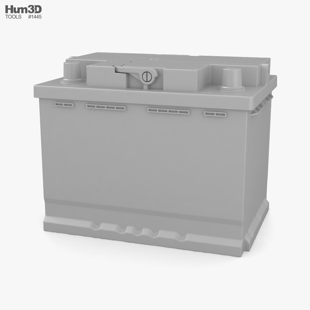 Century DIN53LH AGM Car Battery 3D model - Download Vehicle equipment ...