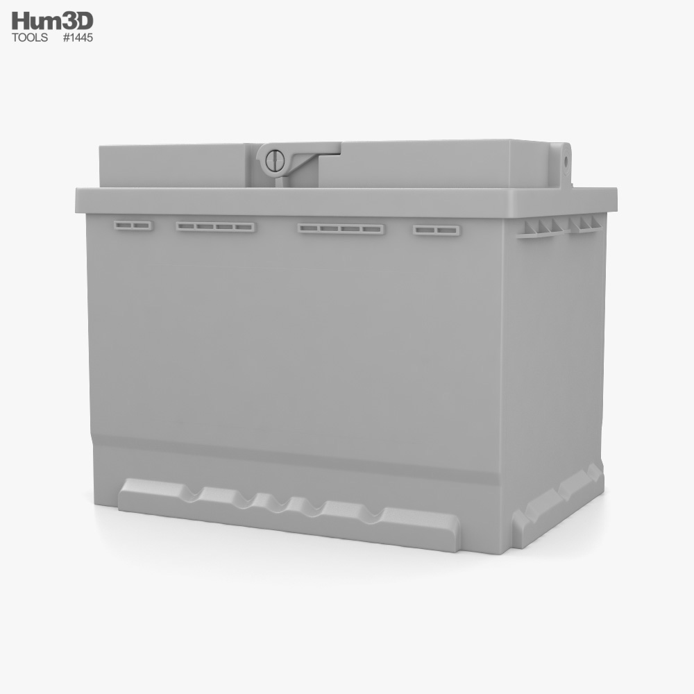 Century DIN53LH AGM Car Battery 3D model - Download Vehicle equipment ...