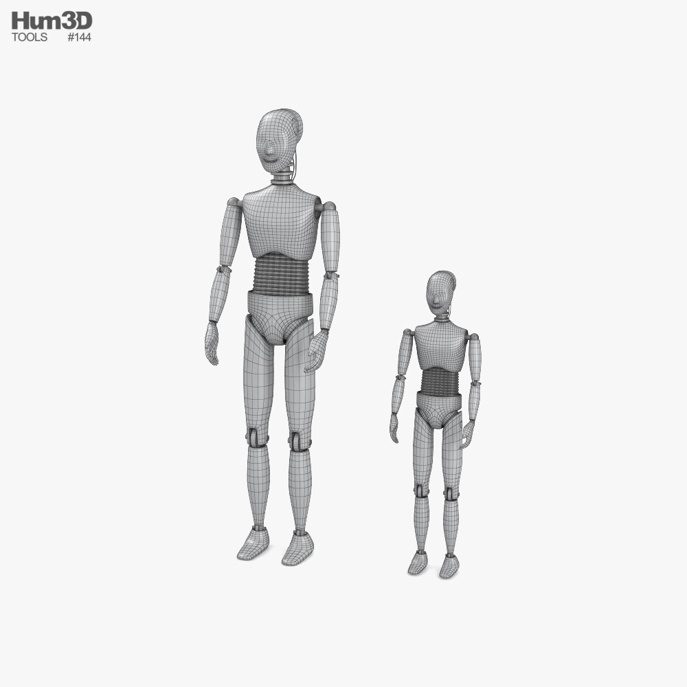 Crash Test Dummy 3D model - Download Robots on 3DModels.org