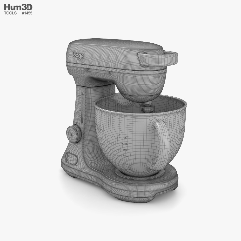 Sage Bakery Boss Stand Mixer with Glass Bowl 3D model - Download Home ...