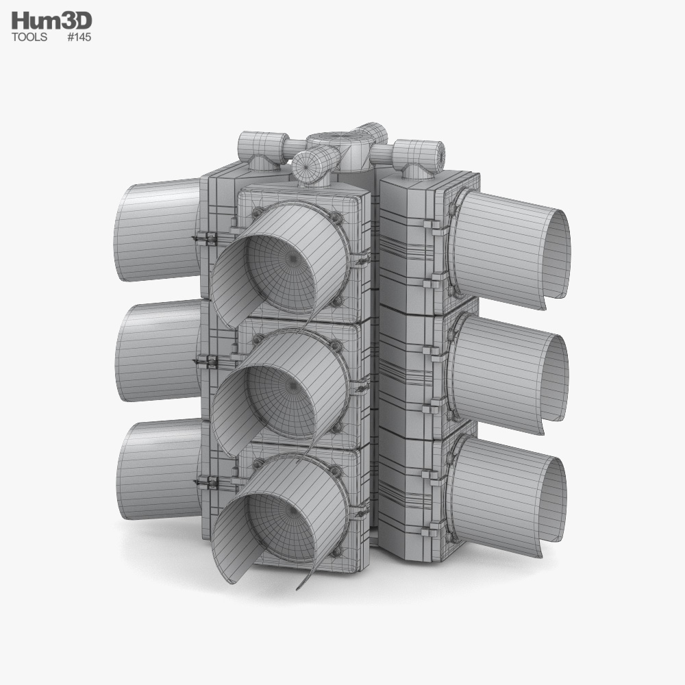 Traffic Light 3D model - Download Street elements on 3DModels.org