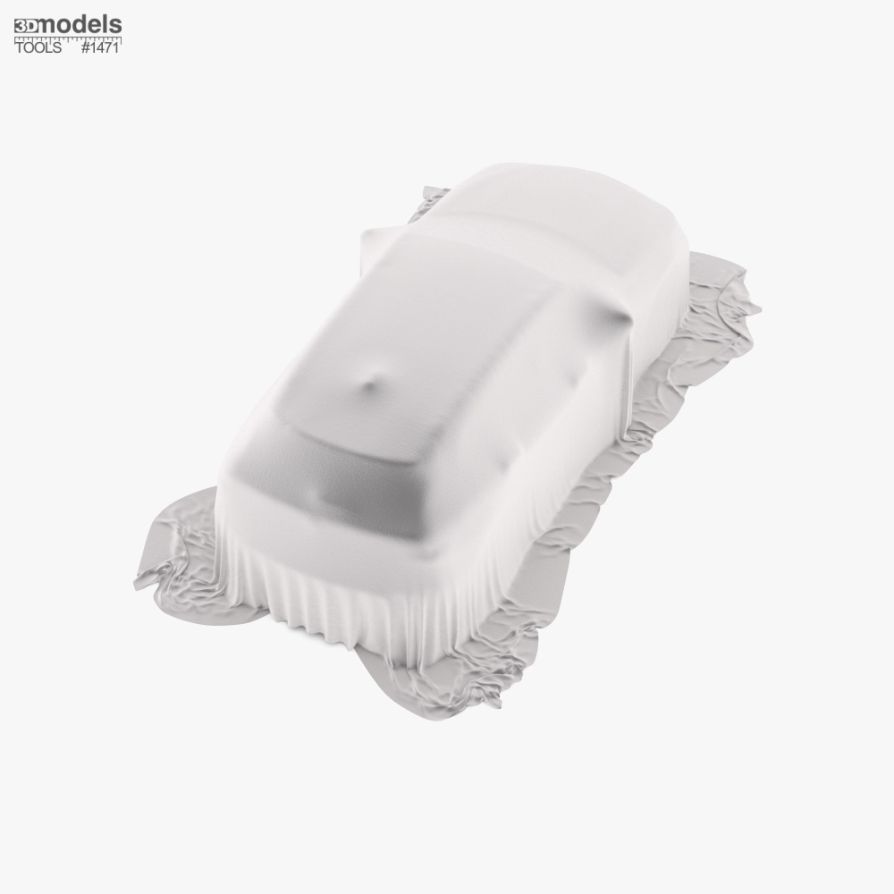 Car Cover Gray Hatchback 3D model - Download Hatchback on 3DModels.org