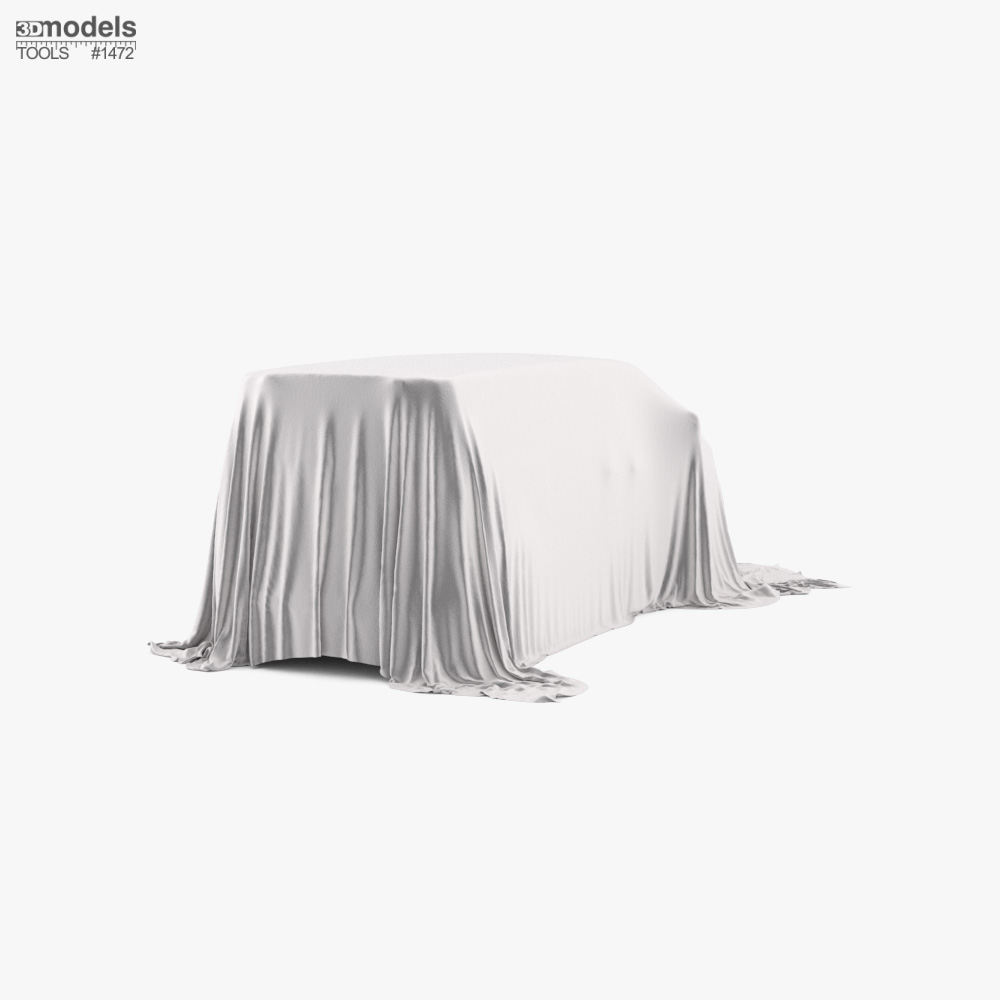 Car Cover Gray Minivan 3D model - Download Van on 3DModels.org